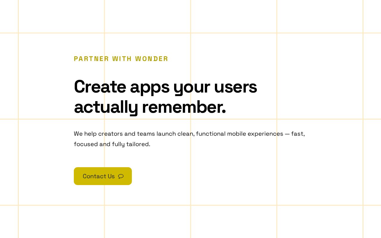 Partner With Wonder